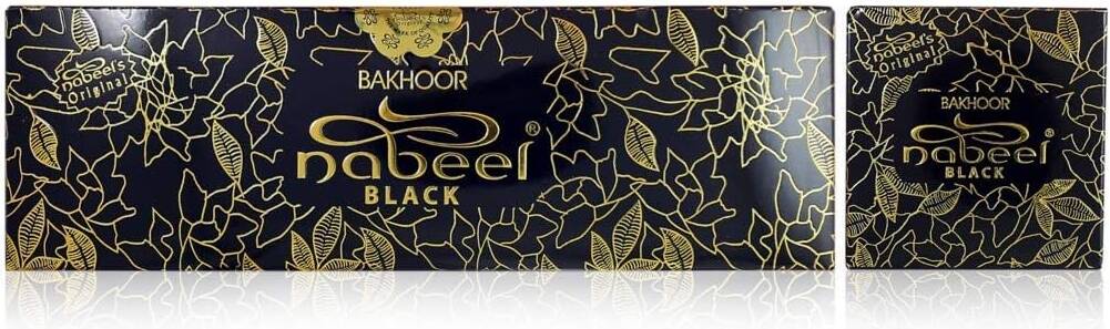 Black Bakhoor by Nabeel Incense Authentic Sealed Genuine Arabic Home F ...